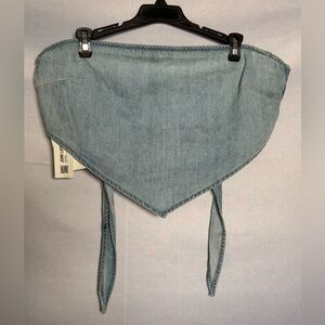 Zara | Tops | Zara Jean Bandana Triangle Top Nwt | Poshmark